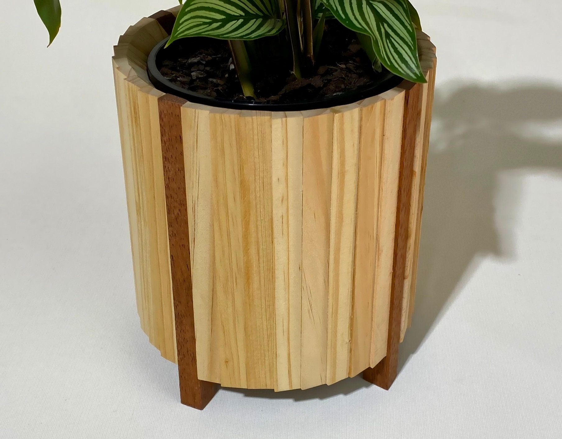 Wood Plant Stand 130mm for indoor house plants — Cubular
