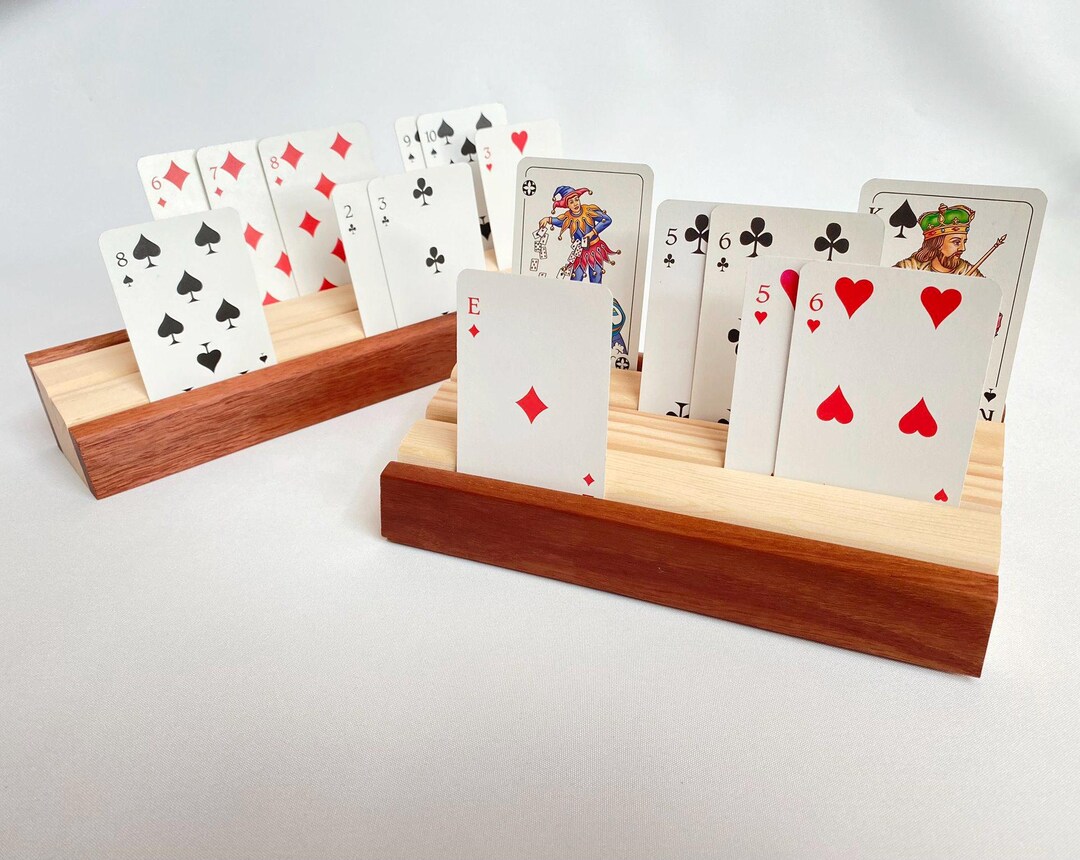 Wooden Playing Card Holder - Etsy