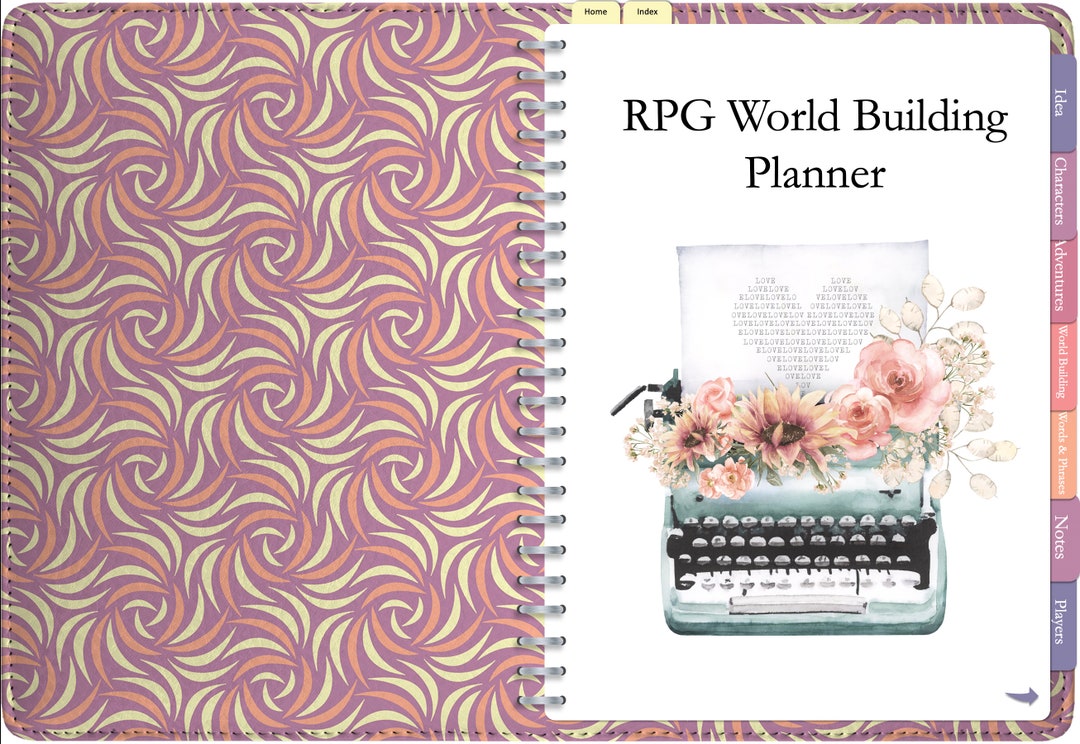RPG World Building and Session Digital Planner - Etsy