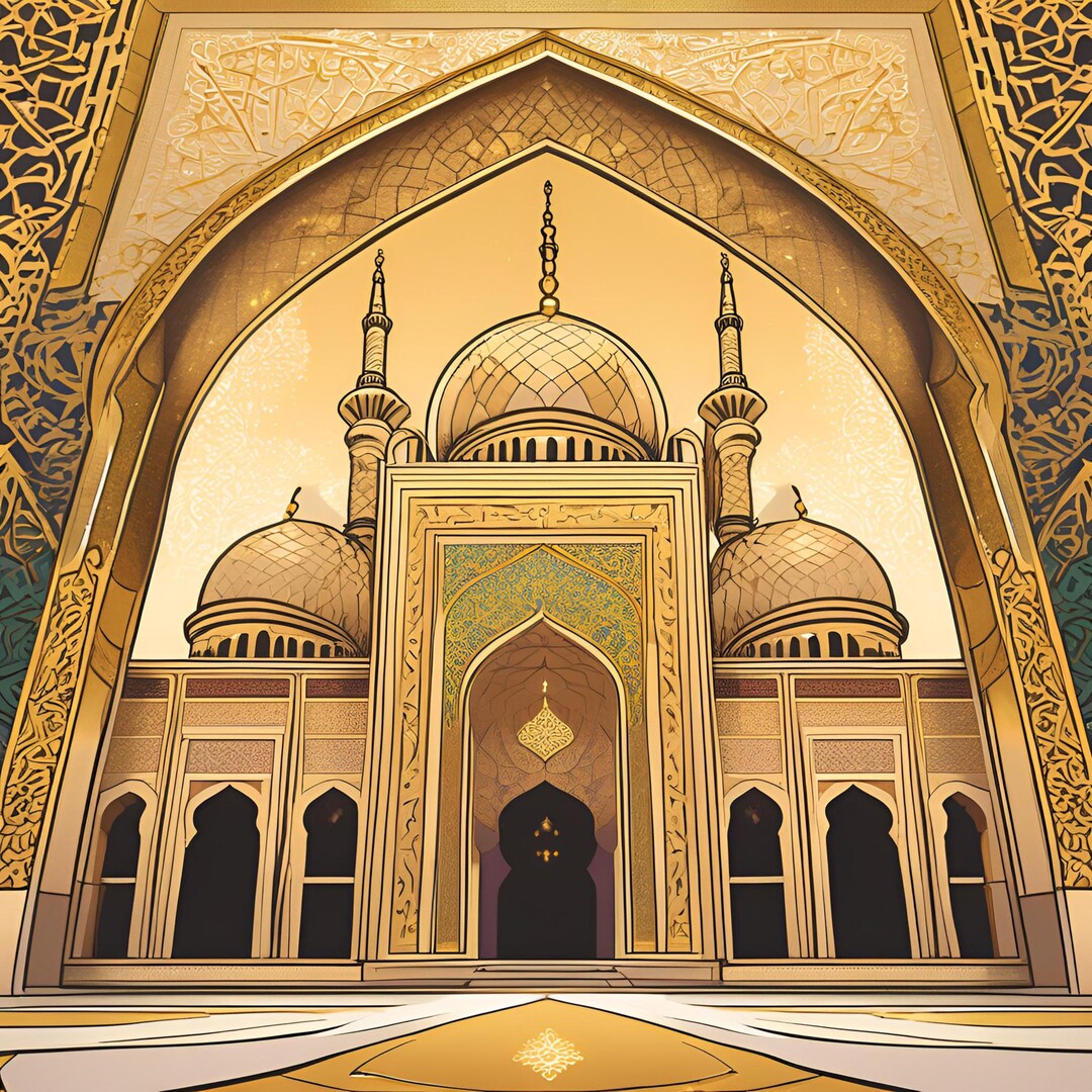 Islamic Mosque Canvas Mosque Living Room Canvas Mosque Wall Art Islamic ...