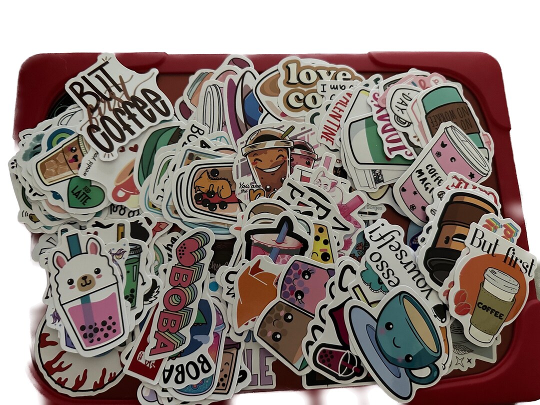 Boba Tea Sticker Pack - Etsy