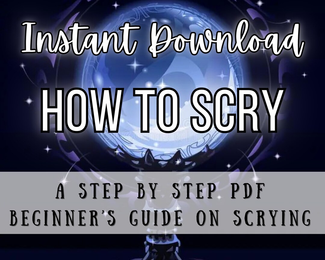 The Beginner’s PDF Guide to Scrying (instant Download!) - Etsy