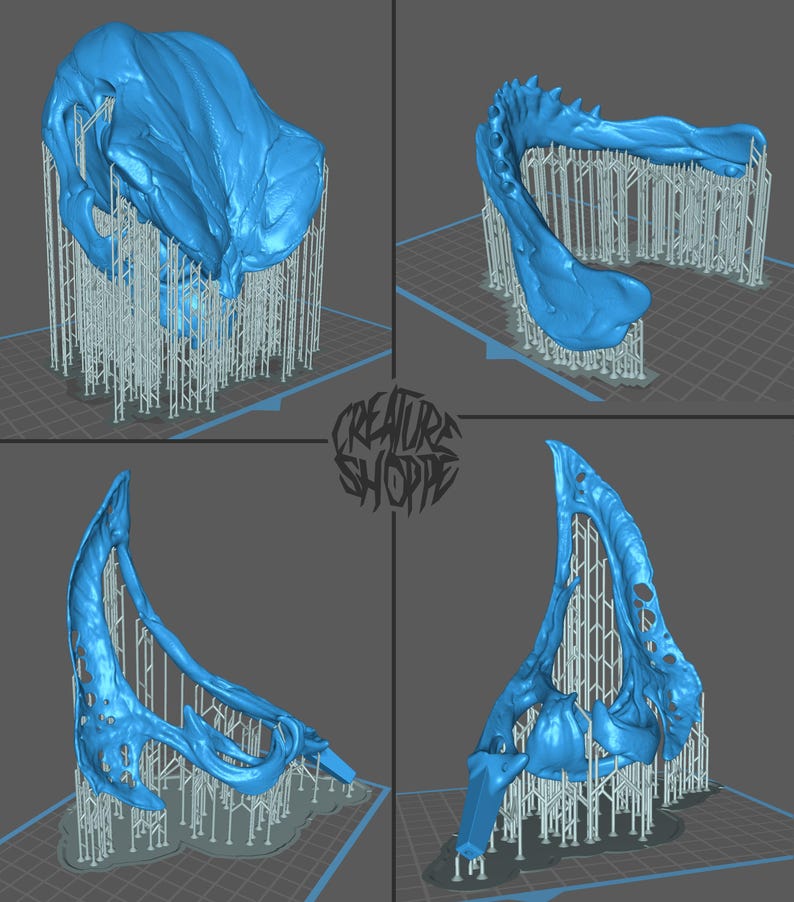 Gremlin Skull 3D Model Digital Download - Etsy