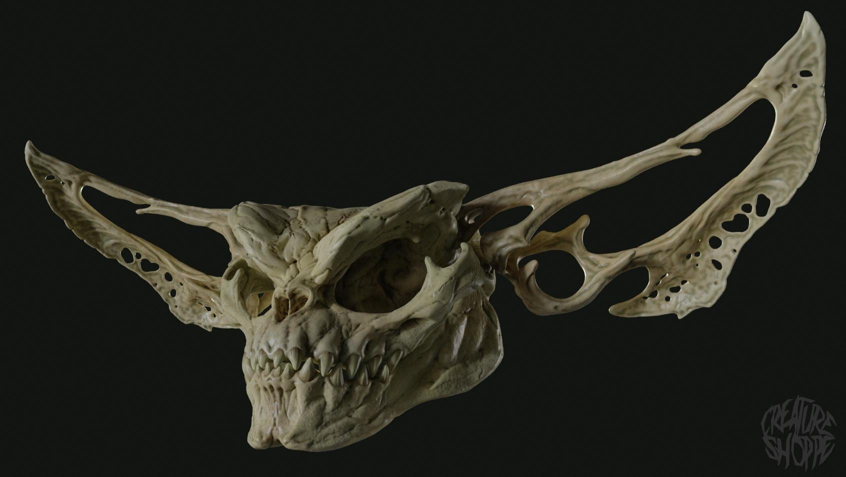 Gremlin Skull 3D Model Digital Download - Etsy