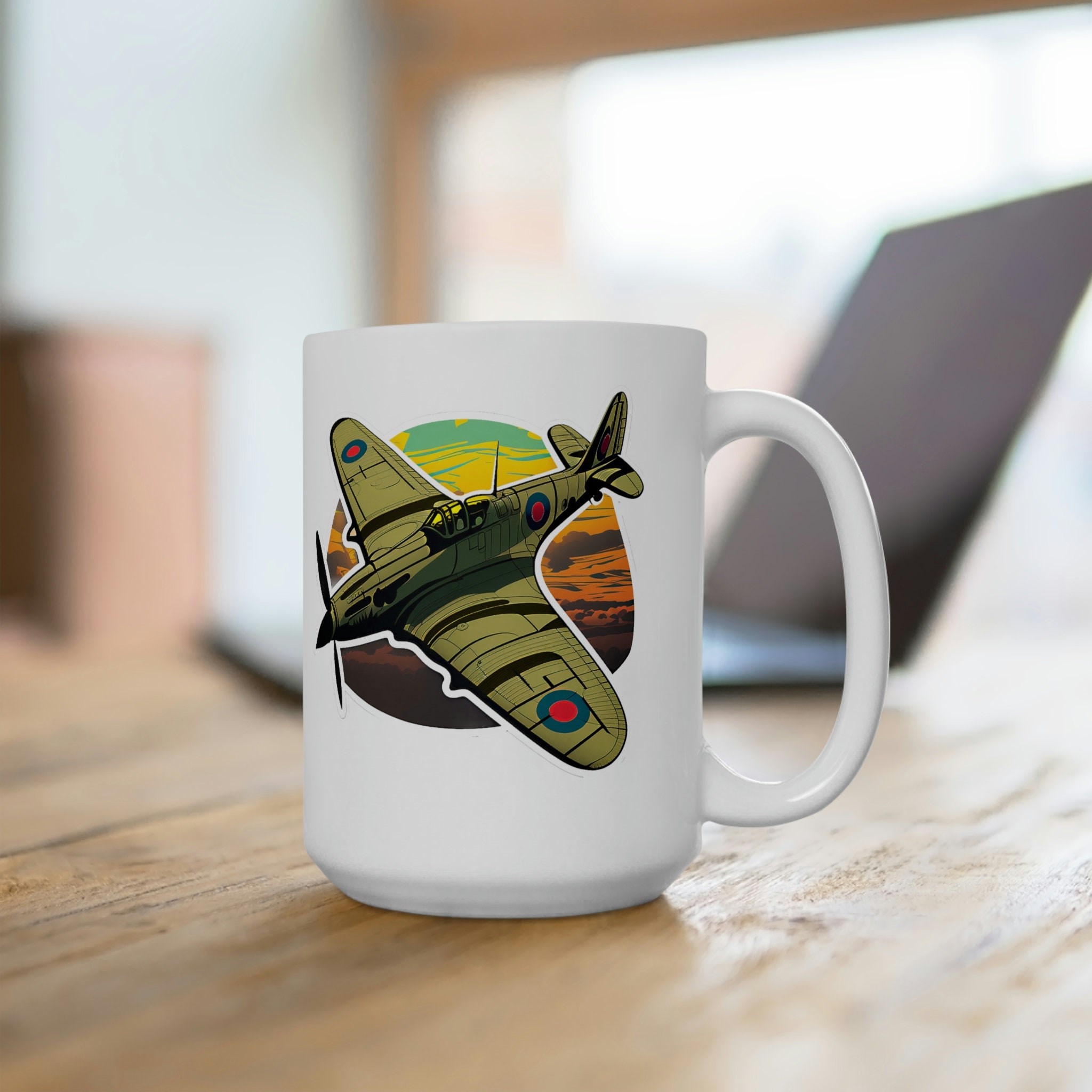 Spitfire Mug, Spitfire Mugs, World War 2 Mug, World War II Mug, Plane ...