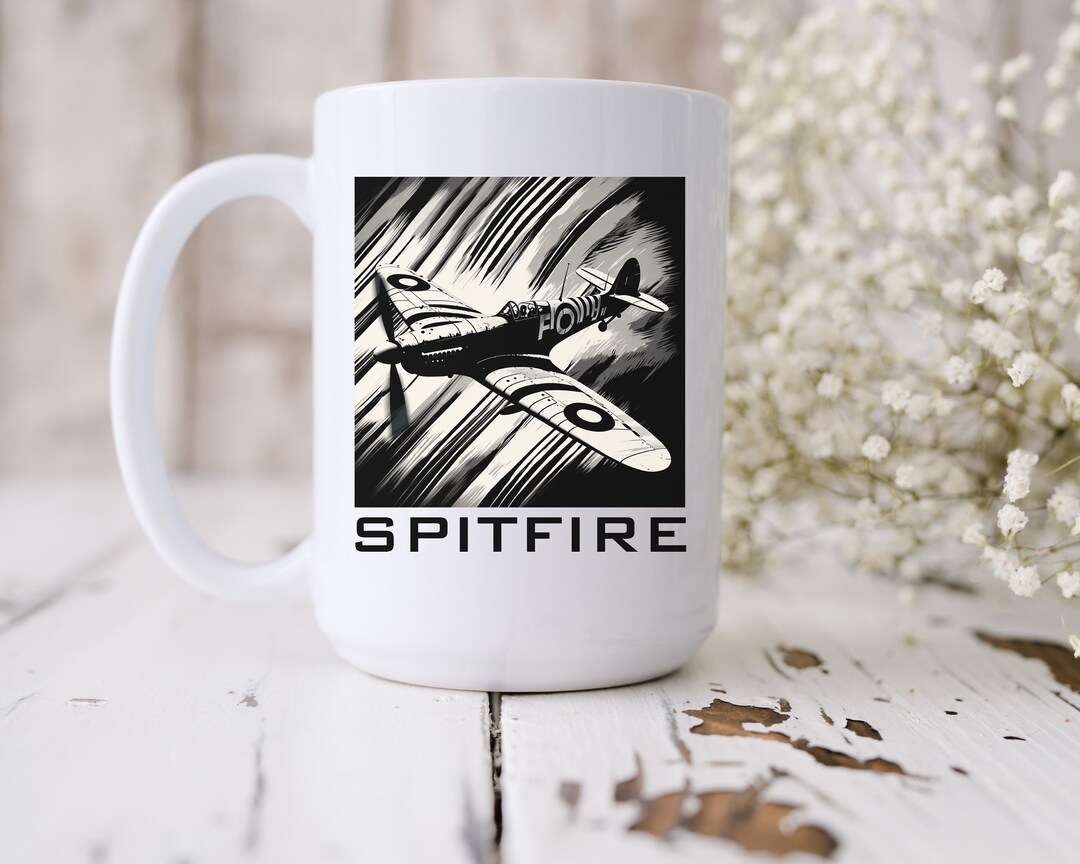 Spitfire Mug, Spitfire Mugs, World War 2 Mug, World War II Mug, Plane ...