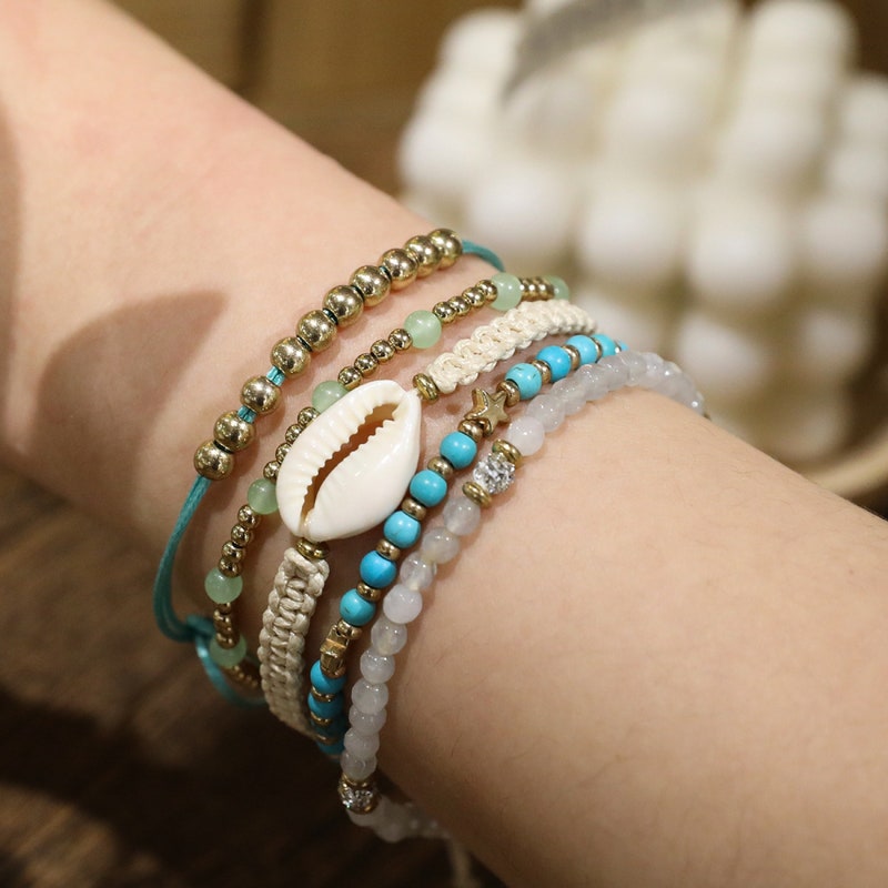 Shell Charm Bracelet - Etsy