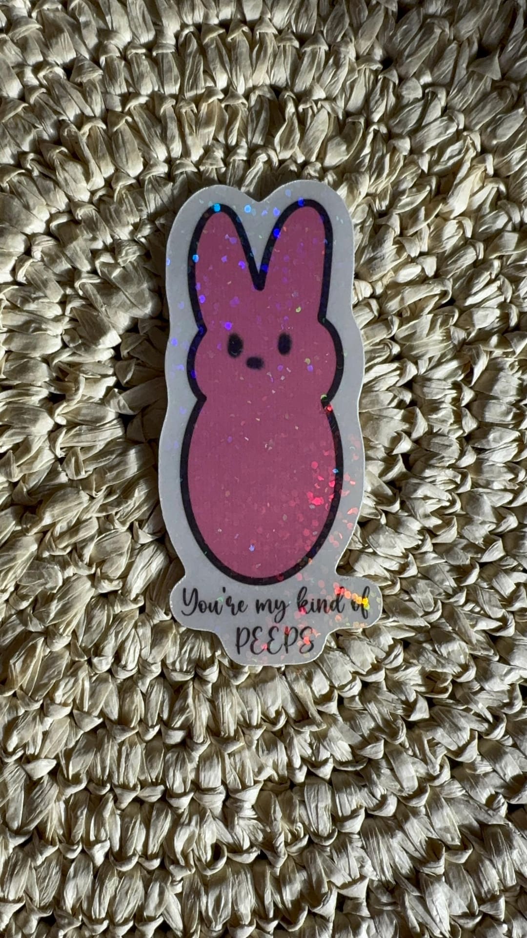 PEEPS GLITTER Vinyl Sticker for Spring - Etsy