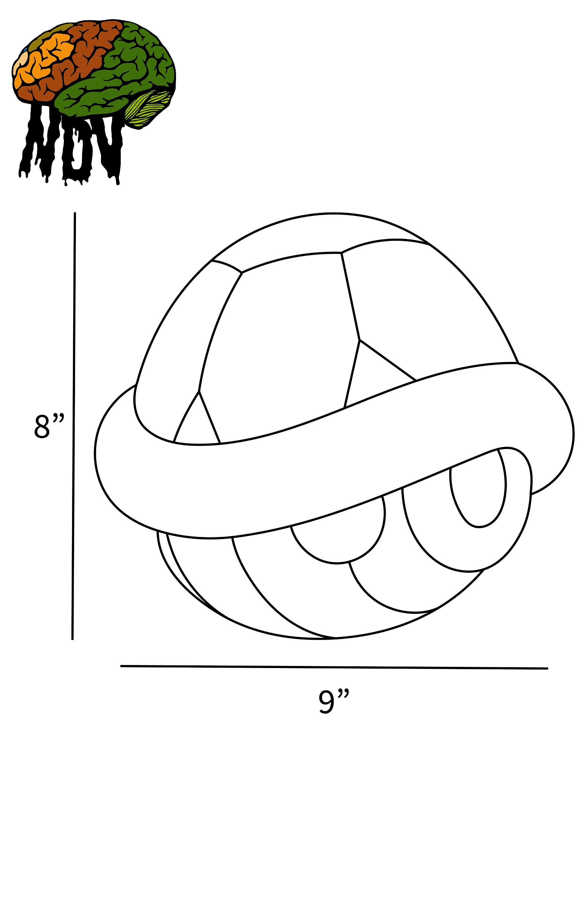 Mario Turtle Shell Drawing