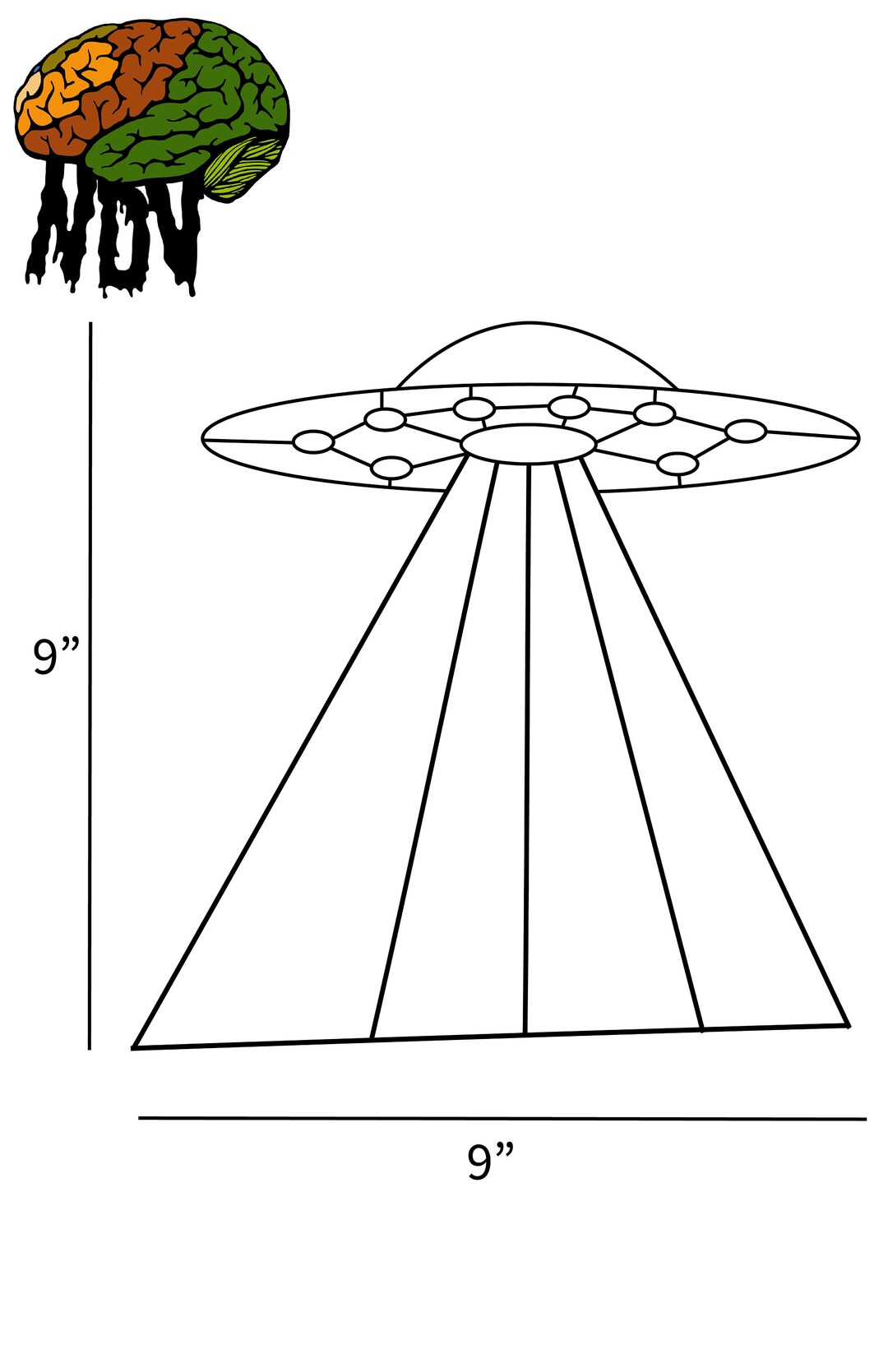 Ufo Stained Glass Pattern Svg Etsy