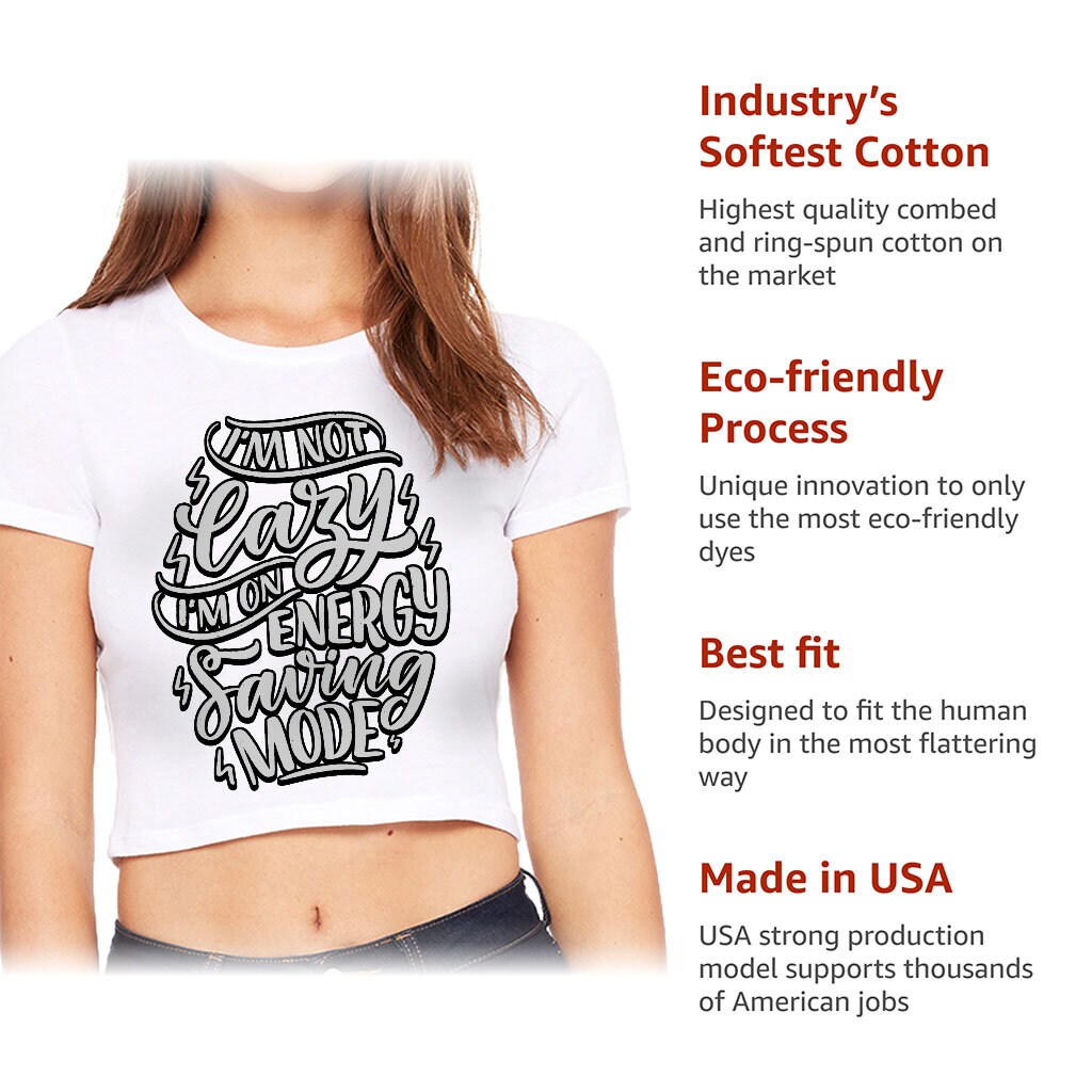 1 Comfortable Women's Cropped Tees Trendy Funny Crop Tops Unique Everyday Wear - Etsy