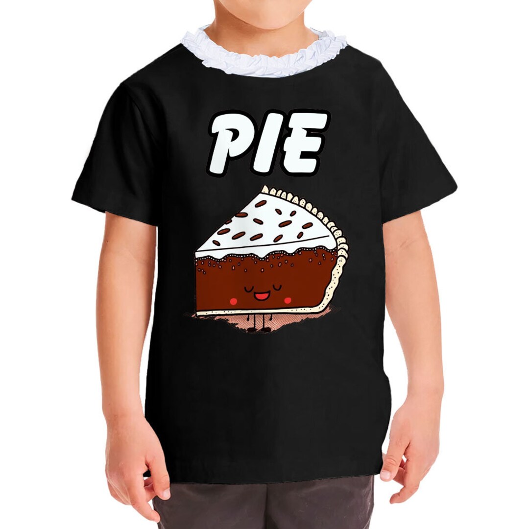 Pie Girls' Ruffle Neck T-shirt Cute Toddler T-shirt Graphic Ruffle Neck ...