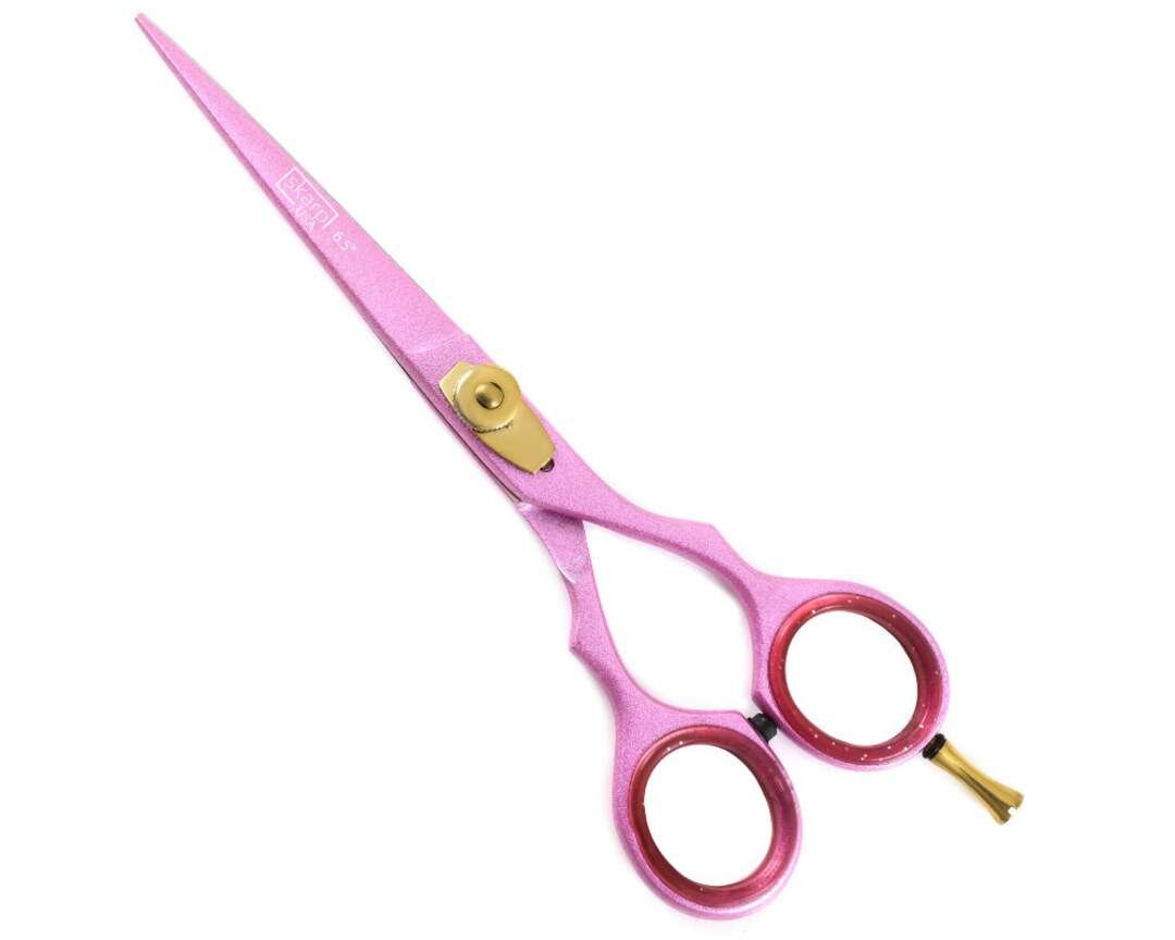 Pink Glitter Scissors, 6.5 Professional Hair Scissors, Stainless Steel ...
