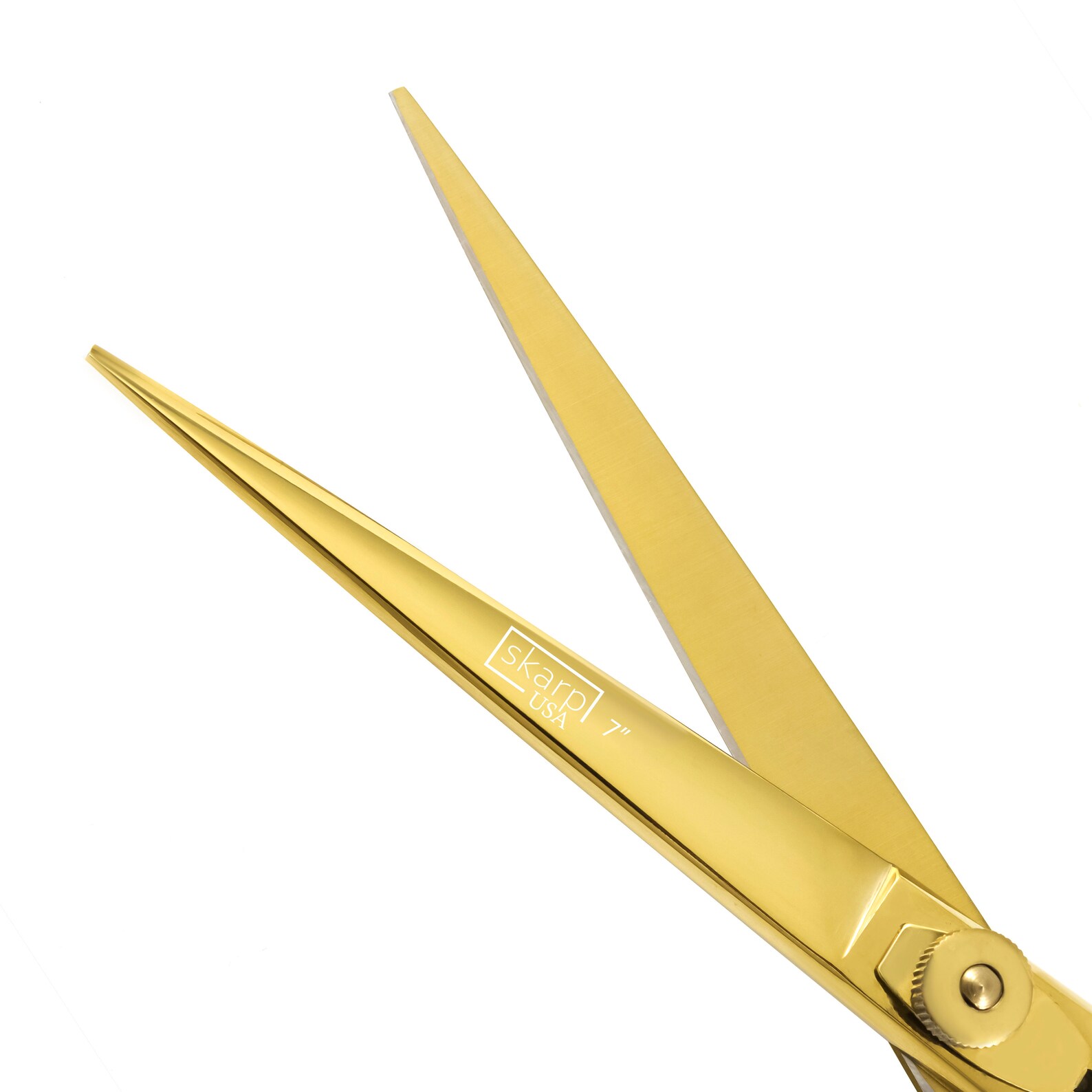 Professional Gold Scissors 7, Hair Stylist, Razor Edge Barber Shears ...