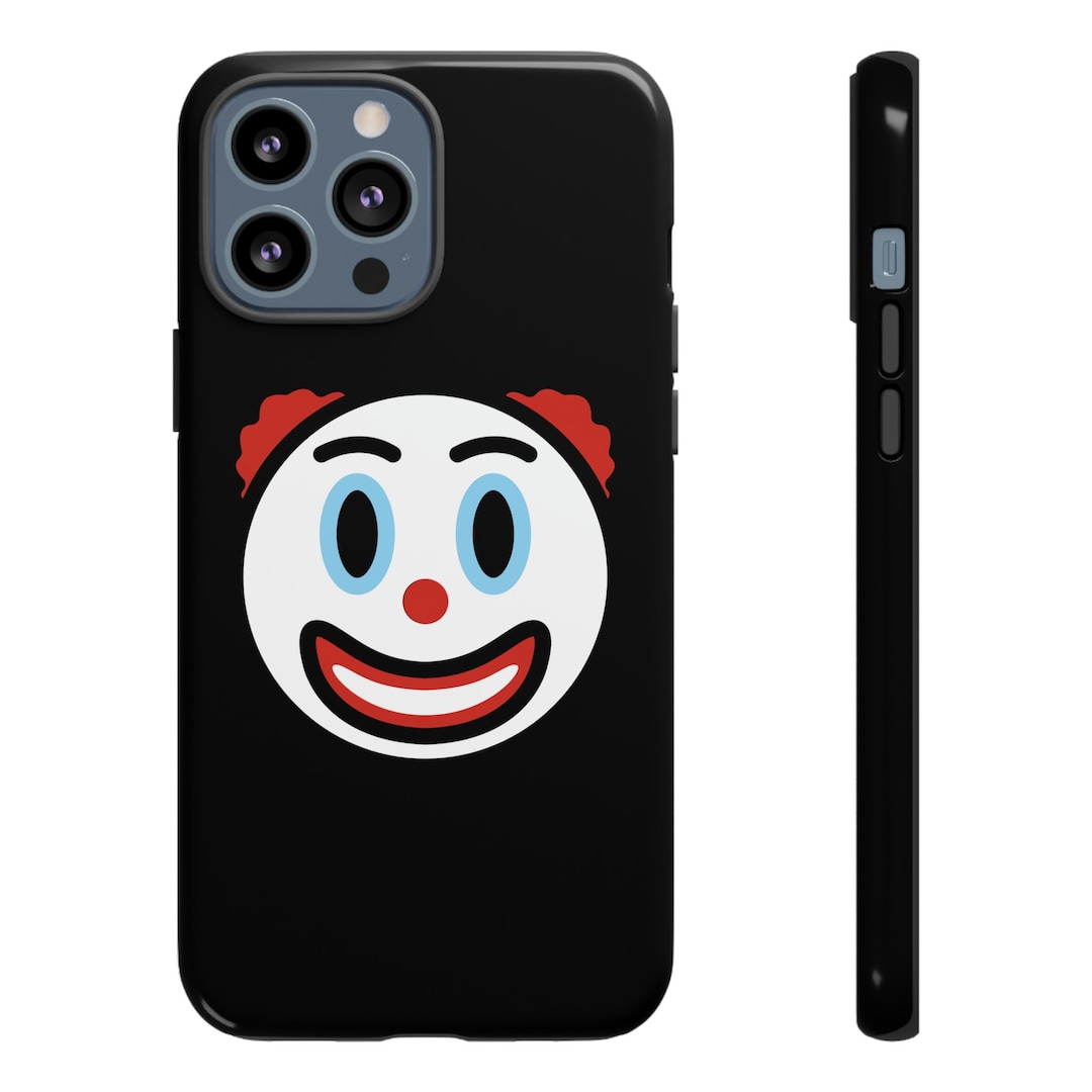 Clown Emoji Black Tough Phone Cases (available in 36 Phone Models and 2 ...