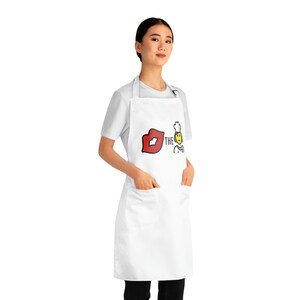 Polyester Apron, Kiss the Cook (woman Chef Emoji), All-over Print ...