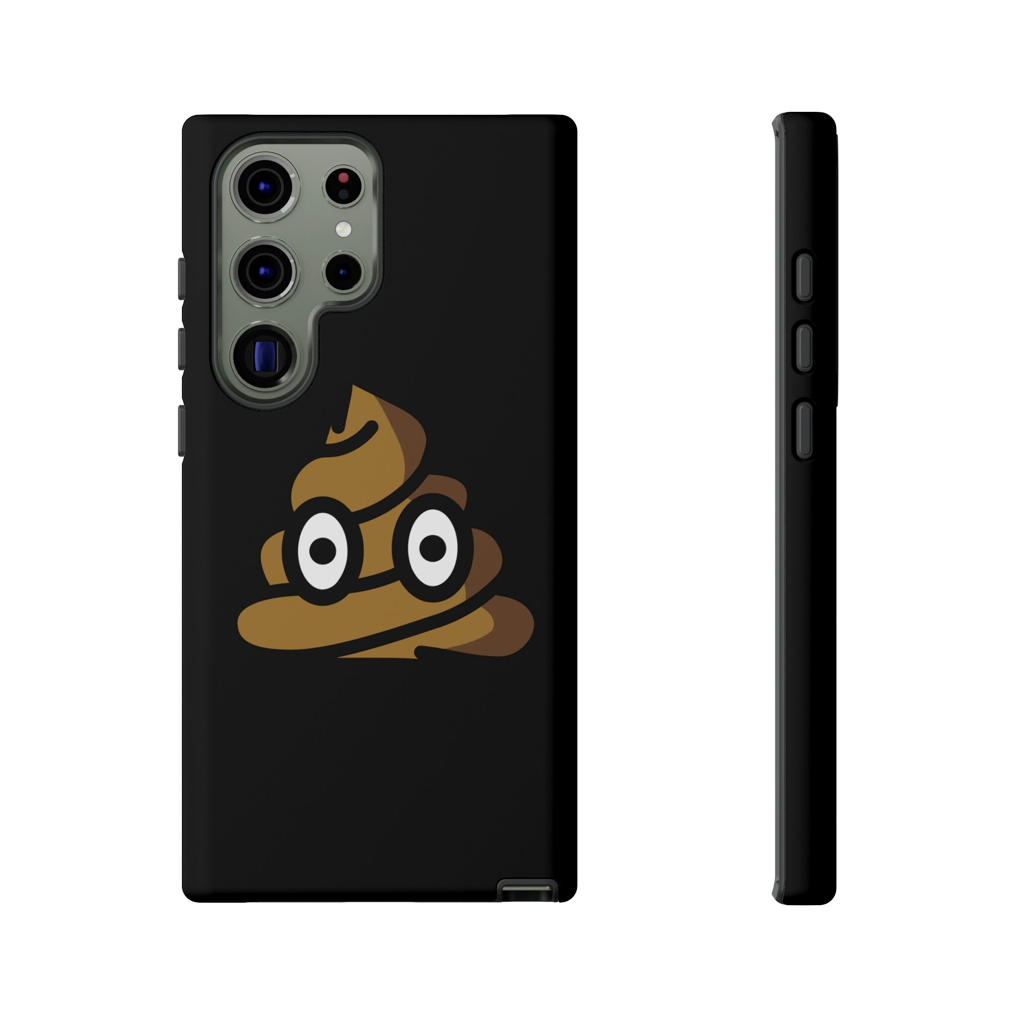 Poop Emoji Black Tough Phone Cases available in 36 Phone - Etsy