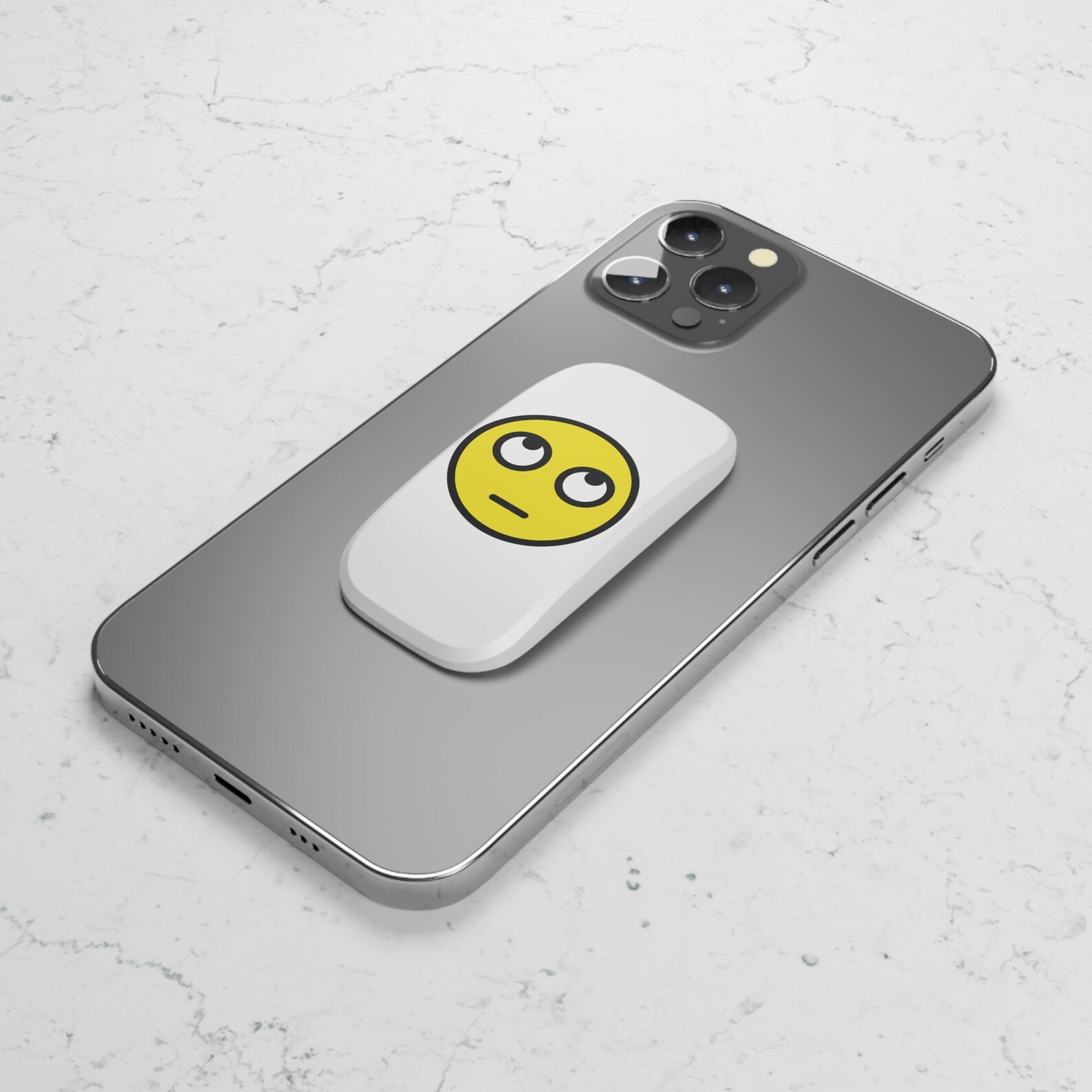 Phone Holder Grip and Stand, Rolling Eyes Emoji, Polycarbonate and ...