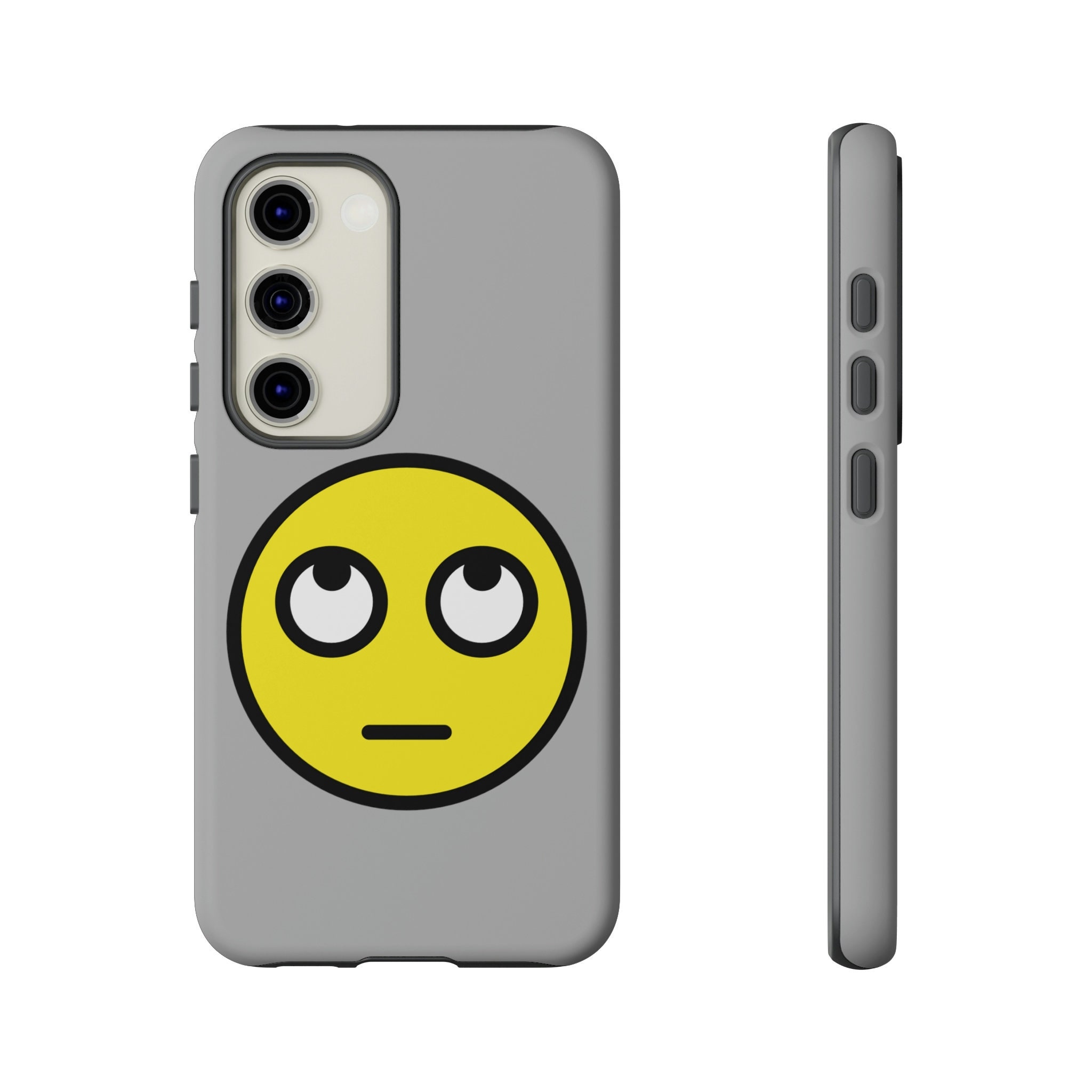 Rolling Eyes Emoji Grey Tough Phone Cases (available in 36 Phone Models ...