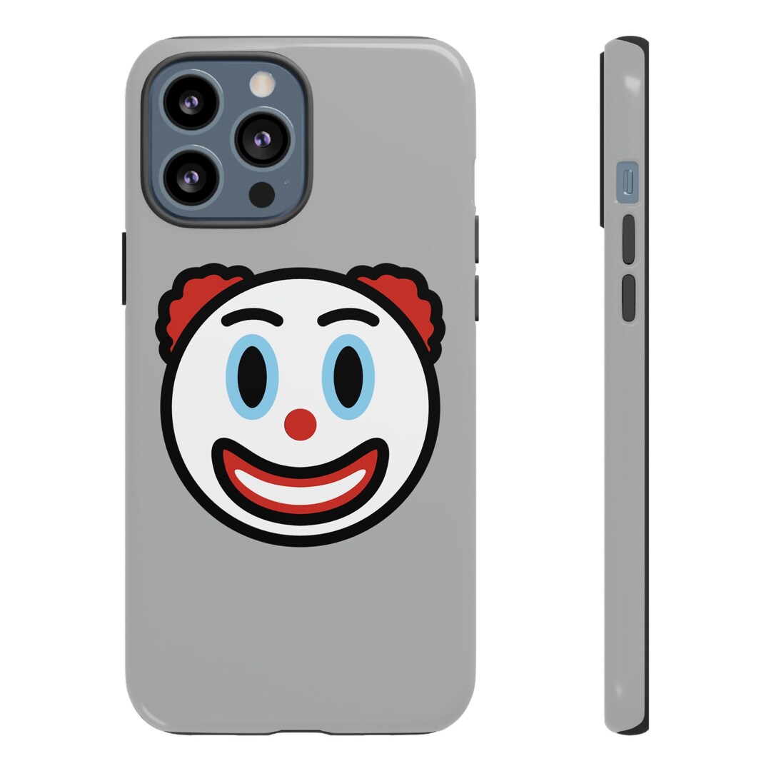 Clown Emoji Grey Tough Phone Cases (available in 36 Phone Models and 2 ...