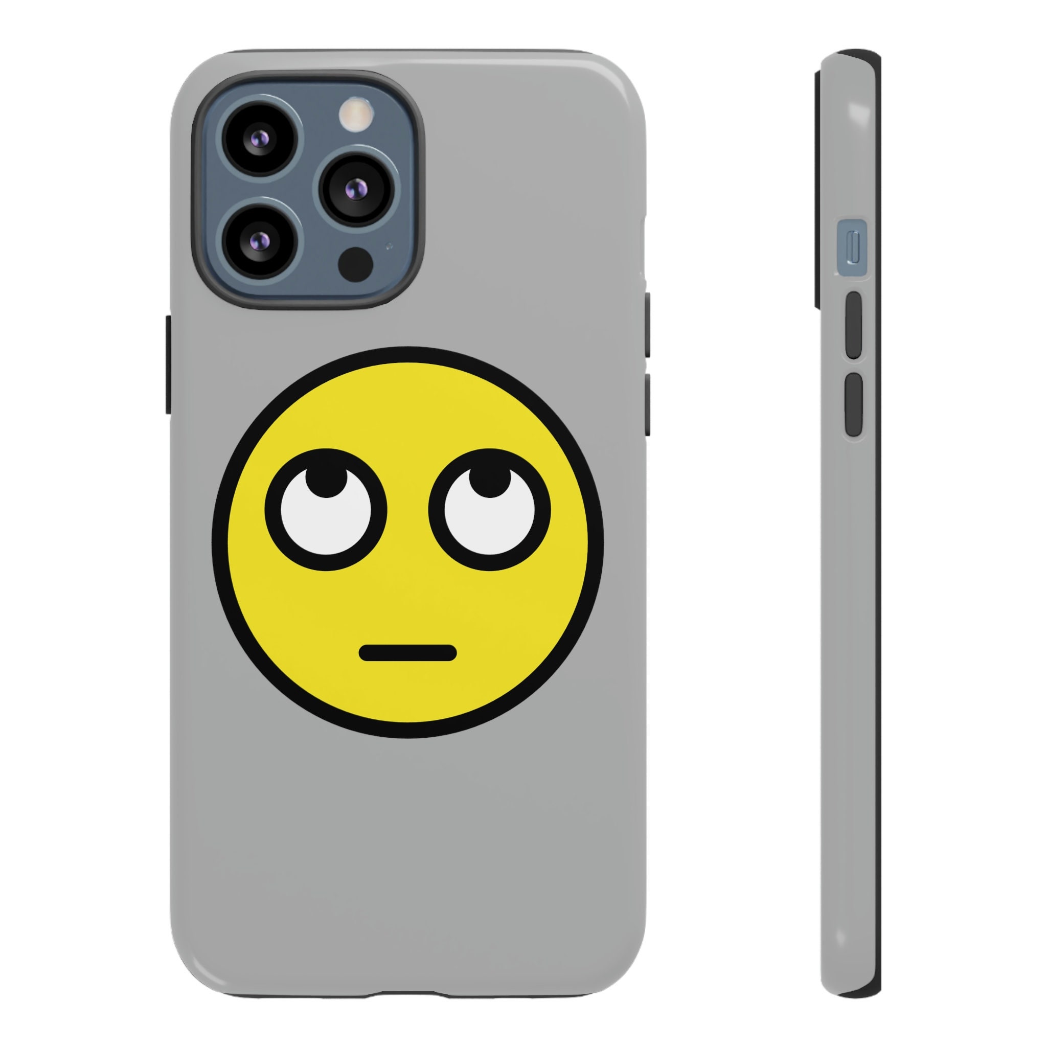 Rolling Eyes Emoji Grey Tough Phone Cases (available in 36 Phone Models ...