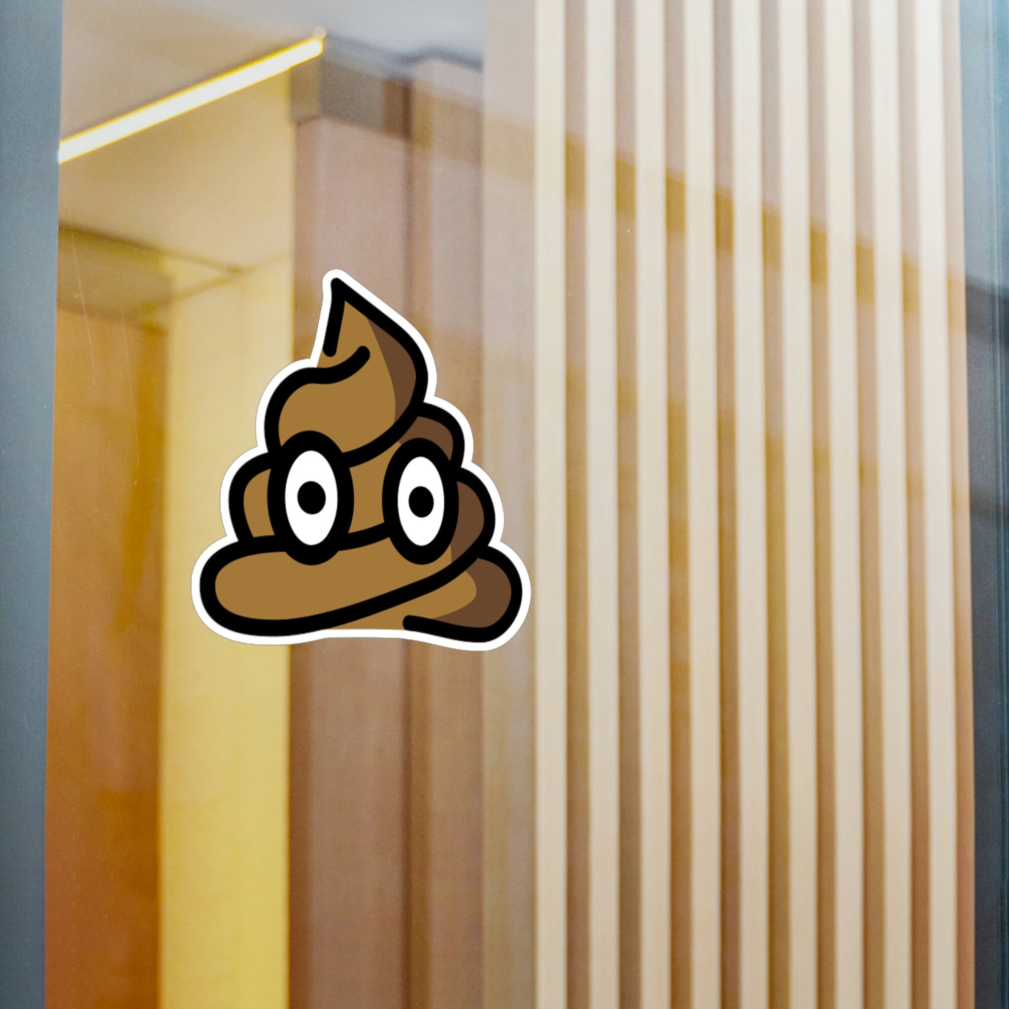 Poop Emoji Kiss-cut Vinyl Decal Sticker Scratch, UV, Water-resistant ...