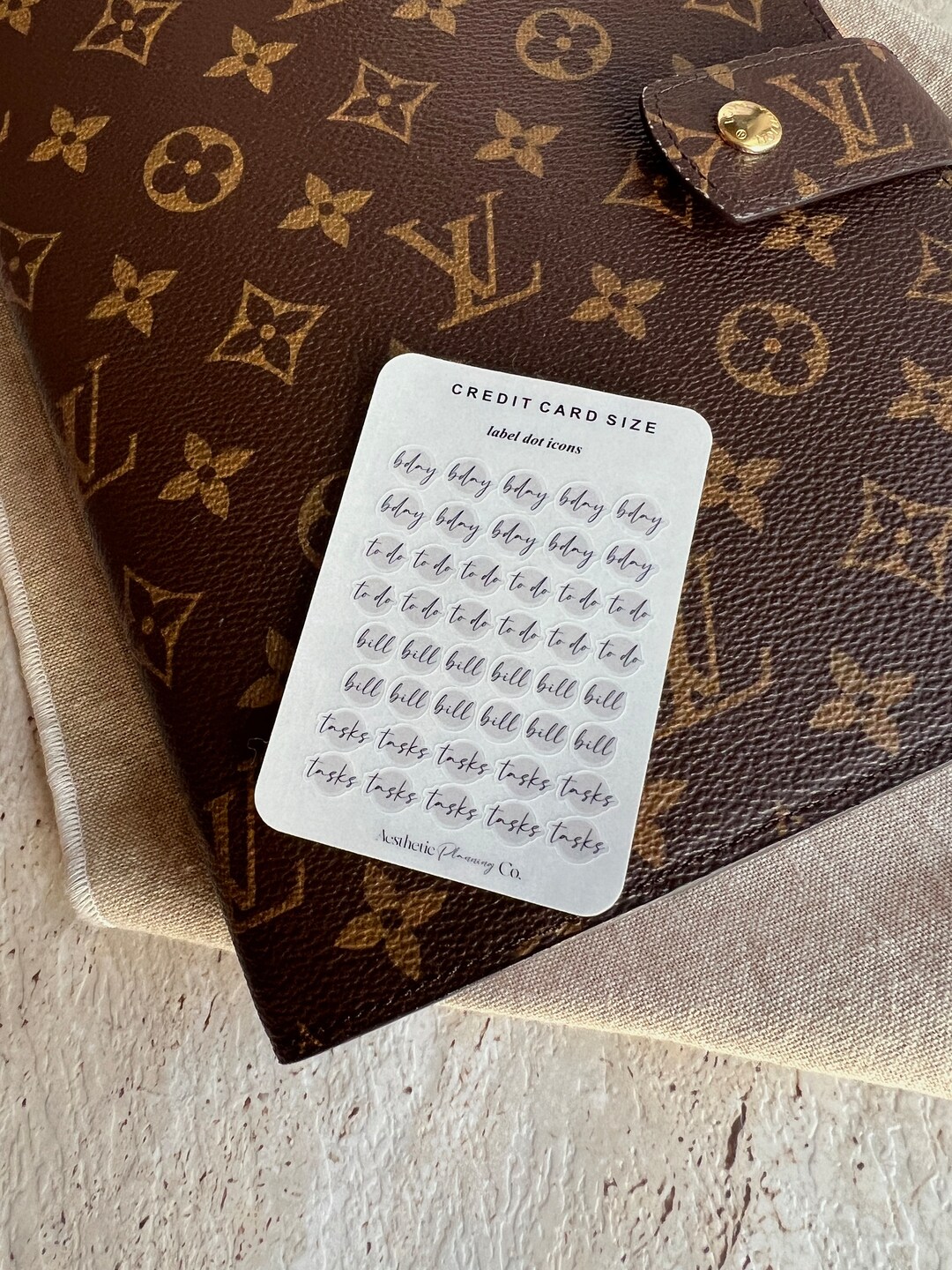 Credit Card Sized | Teardrop Stickers | Mini - Etsy