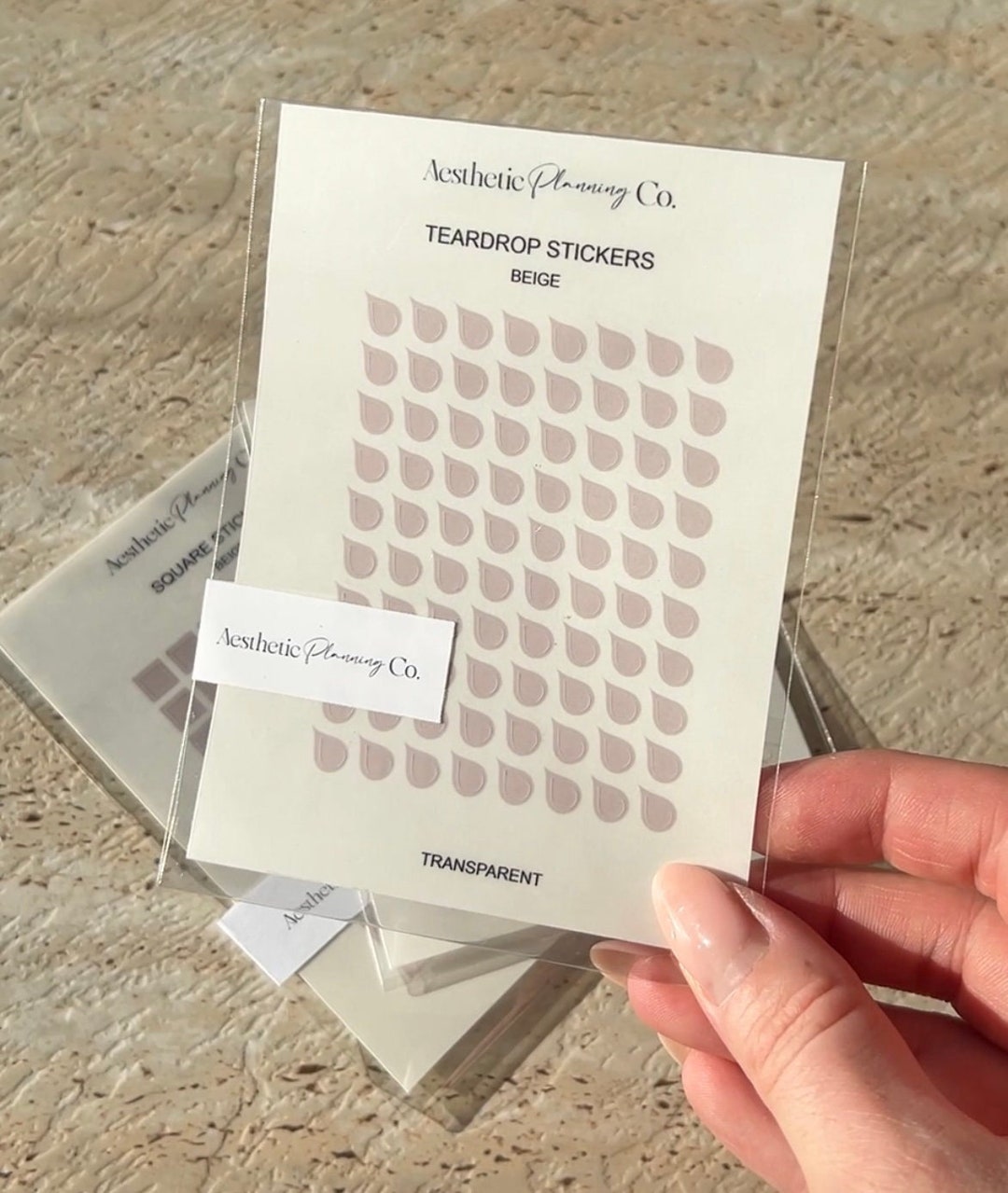 Teardrop Stickers | Mini - Etsy