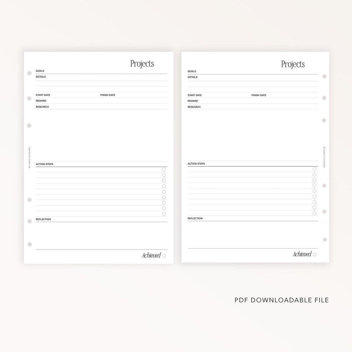 Projects - A5 | PDF - Etsy