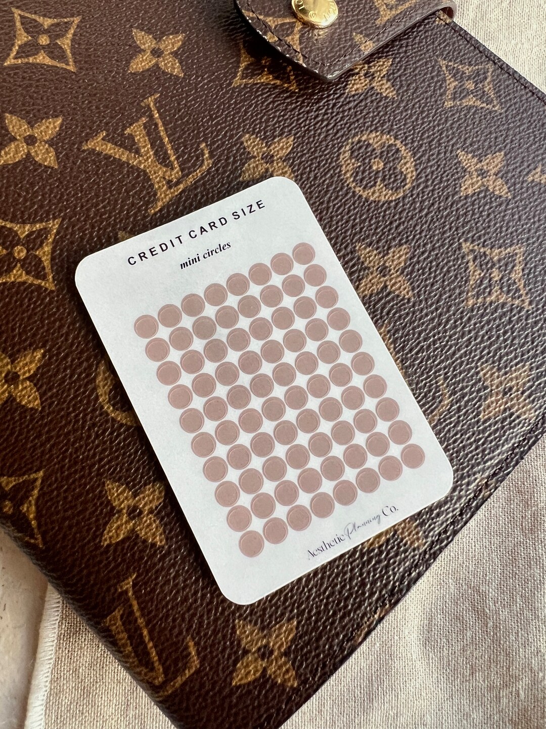 Credit Card Sized | Dot Stickers | Mini - Etsy