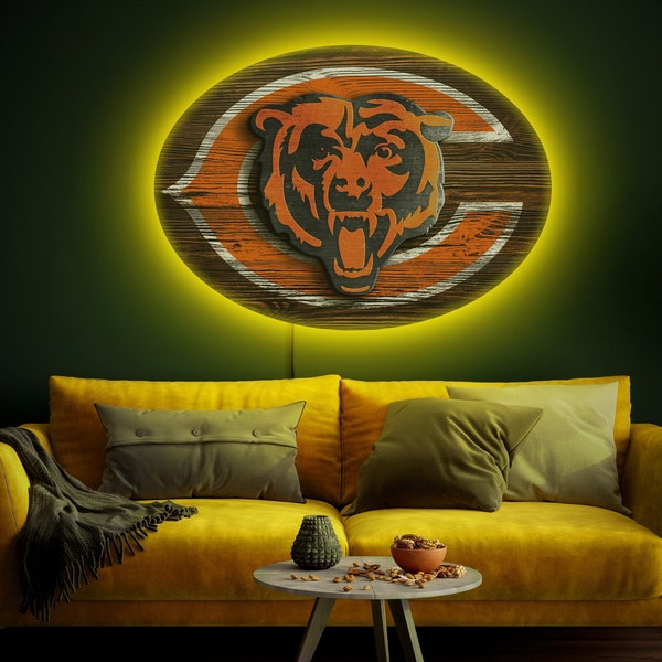 Led Chicago Bears Sign - Etsy