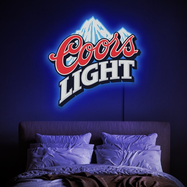 Coors Light Neon Sign - Etsy UK