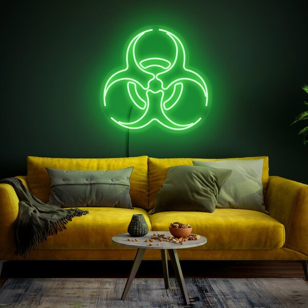 Biohazard Neon Sign - Etsy