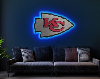 Kansas City Chiefs LED Neon Sign Size 8x12 - Etsy