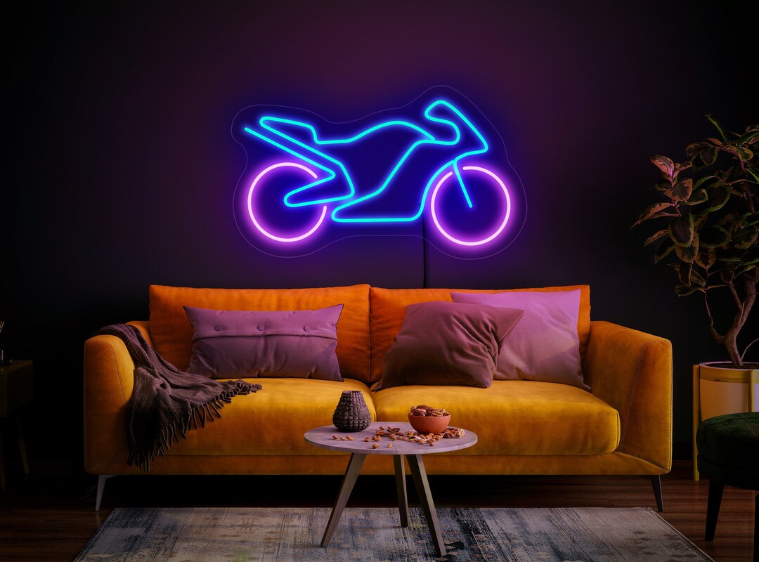 Sportbike Neon Sign, Motorcycle Neon Sign, Motorbike Neon Sign, Motor ...