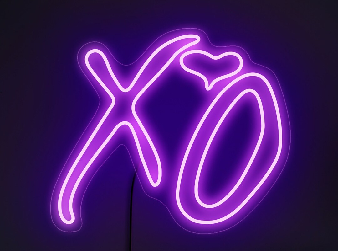 Xo Neon Sign Xo Led Sign Xo Light Sign Trendy Neon Sign Music Neon Sign Aesthetic Neon Sign