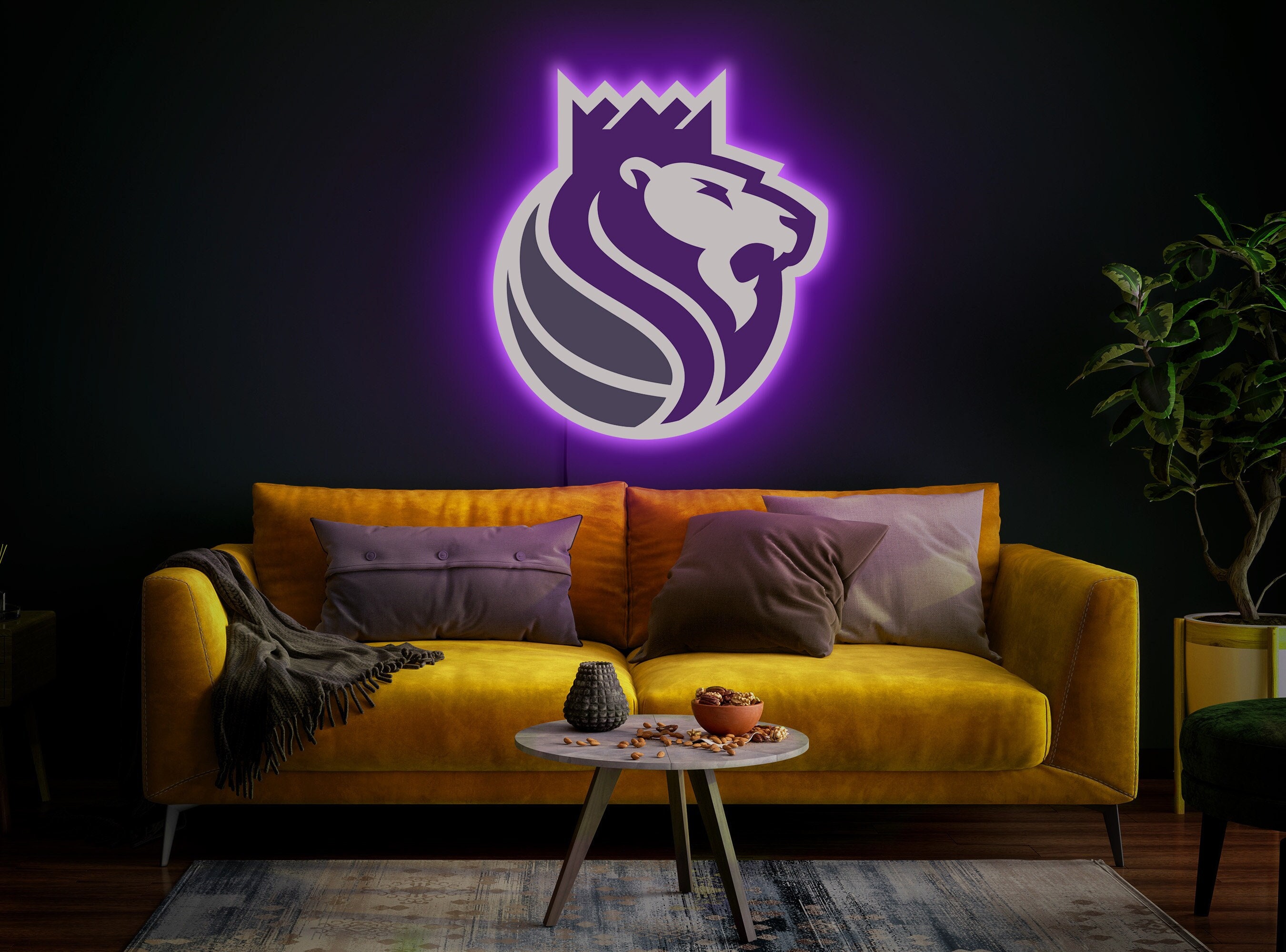 New Coors Light Sacramento Kings Neon Light Sign - Beer Gift Bar ...