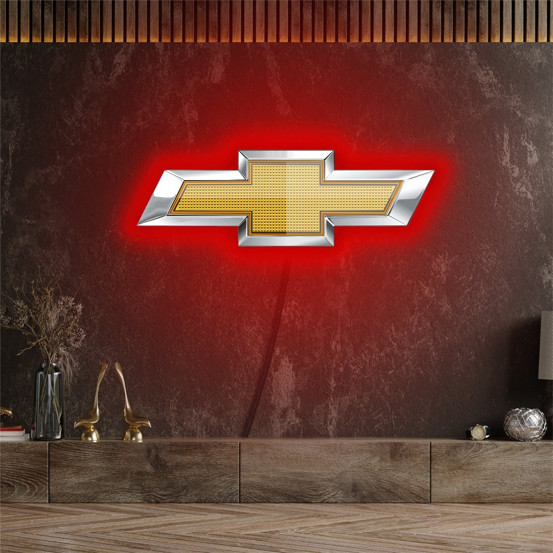 Chevrolet Neon Sign Chevrolet Sign Chevrolet Led Sign - Etsy