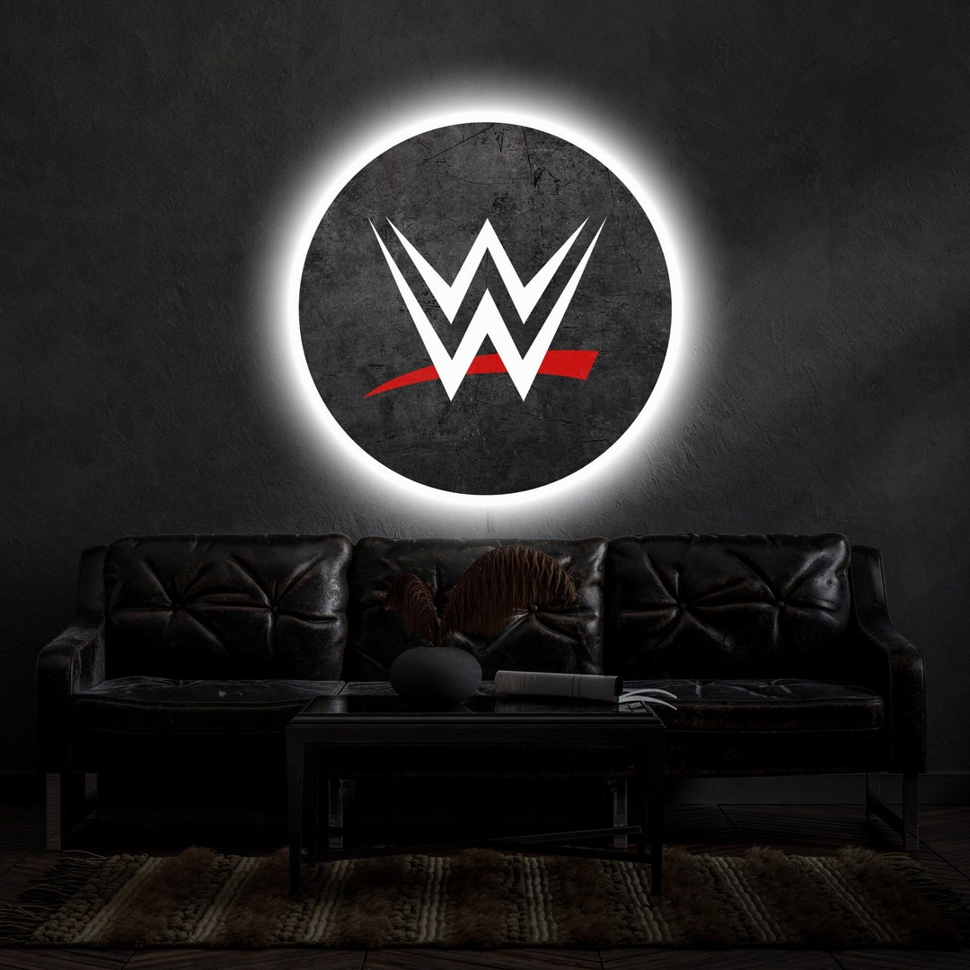 Wwe Logo Light, Wwe Neon Sign, Wwe Led Sign, Wwe Lighted Sign ...