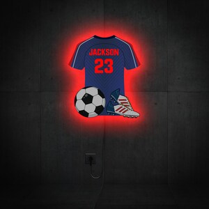 Custom Football Neon Sign Personalized Soccer Neon Sign - Etsy