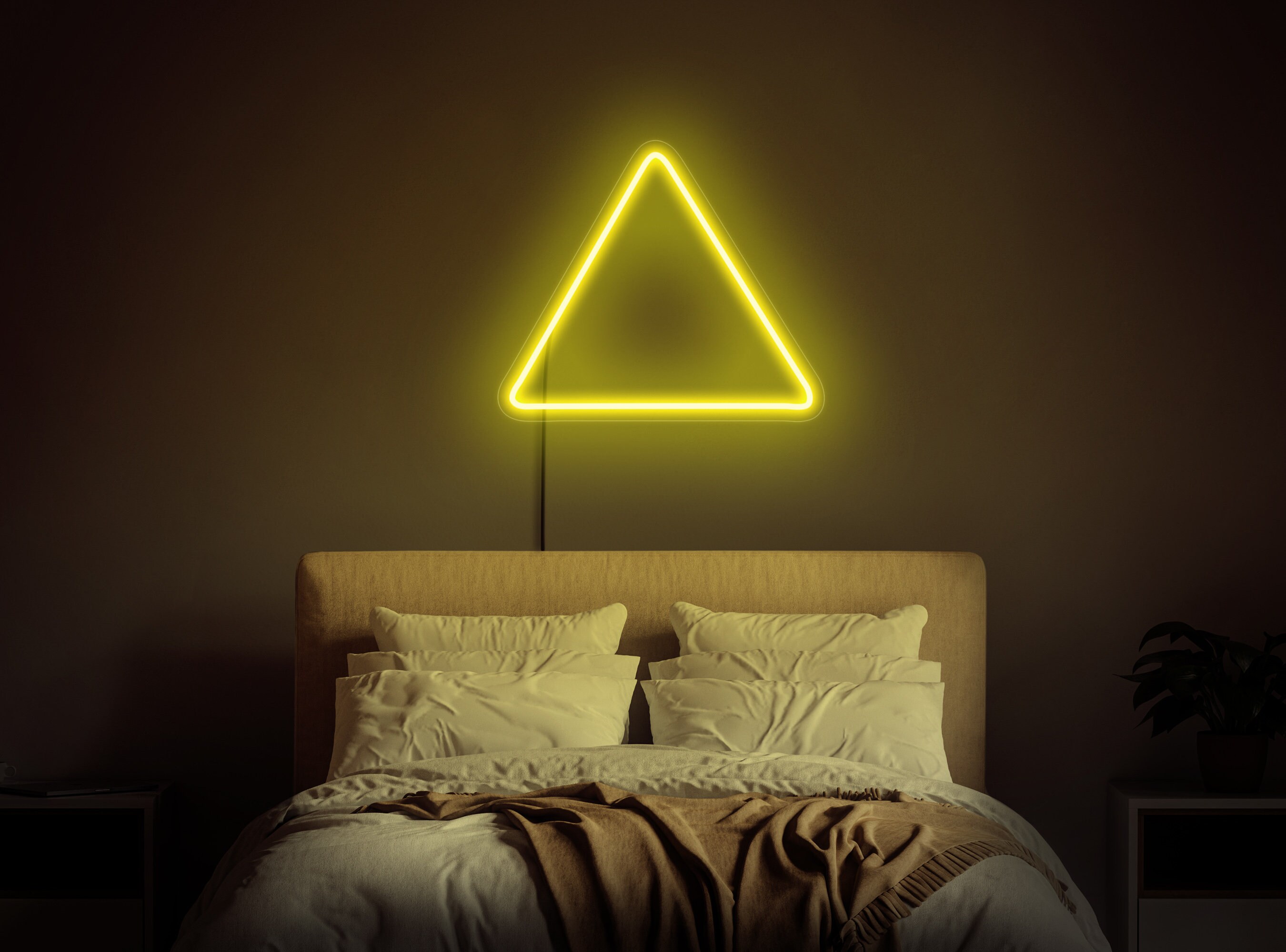 Triangle Led Neon Sign Triangle Neon Sign Triangle - Etsy