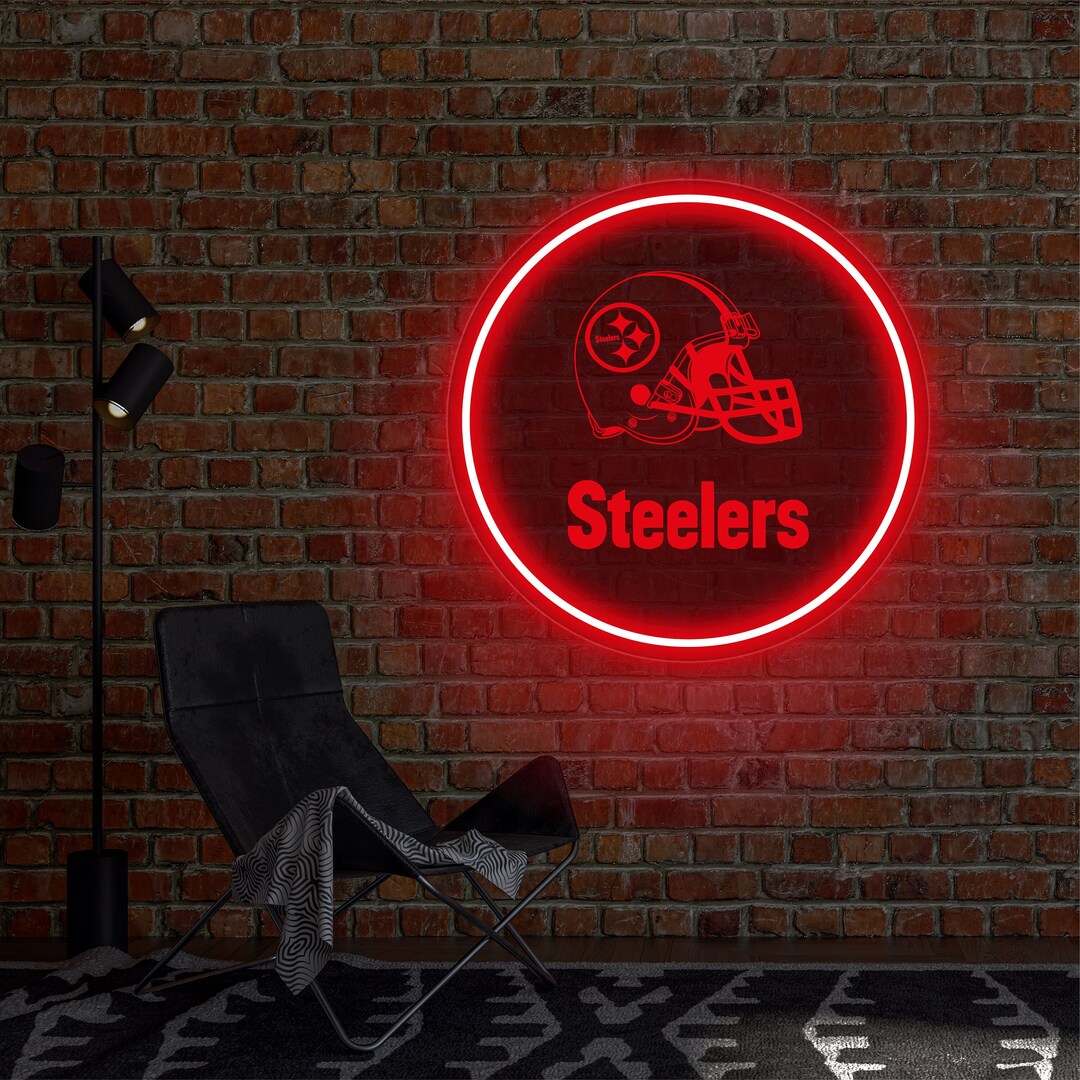 Pittsburgh Steelers Neon Sign, Steelers Neon Sign, Steelers Led Sign ...