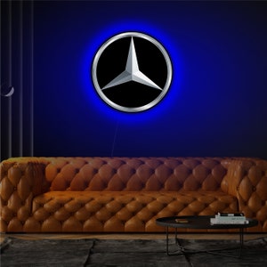 Mercedes Neon Sign, Mercedes Logo, Mercedes Led, Mercedes-benz Sign ...