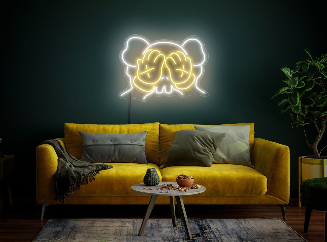 Kaws Neon Sign, Kaws Neon Light, Kaws Led Sign, Kaws Light Sign ...