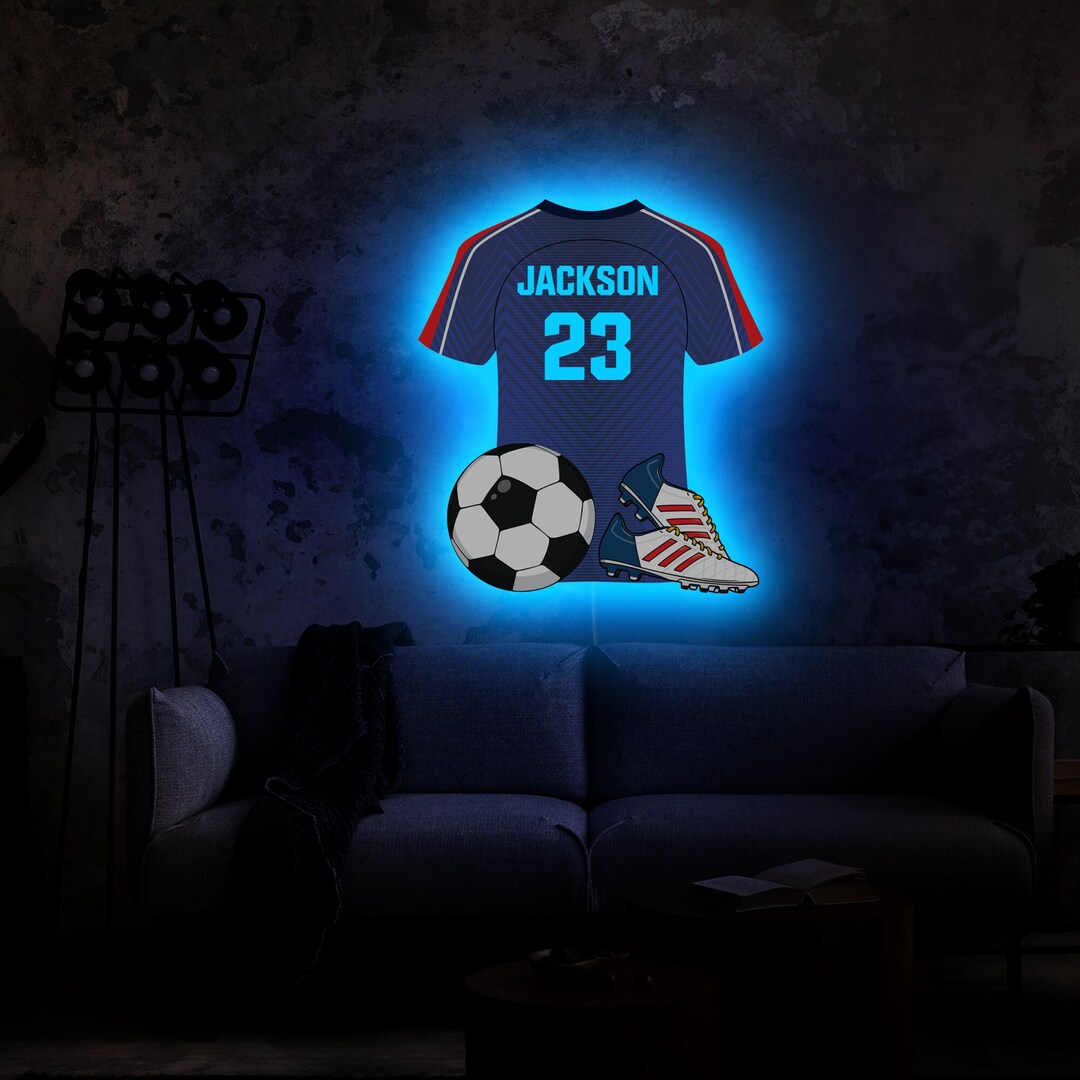Custom Football Neon Sign Personalized Soccer Neon Sign - Etsy