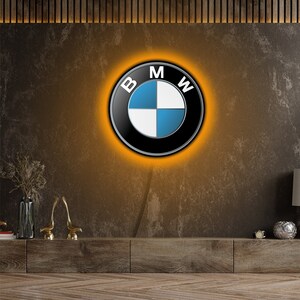 Bmw Light Wall Sign, Bmw Logo Sign, Bmw Led Sign, Bmw Neon Sign, Bmw ...