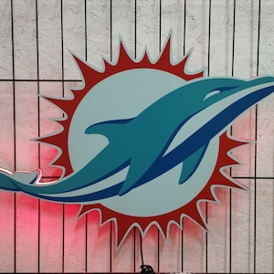 Miami Dolphins Neon Sign, Miami Dolphins Led Sign, Miami Dolphins Sign ...