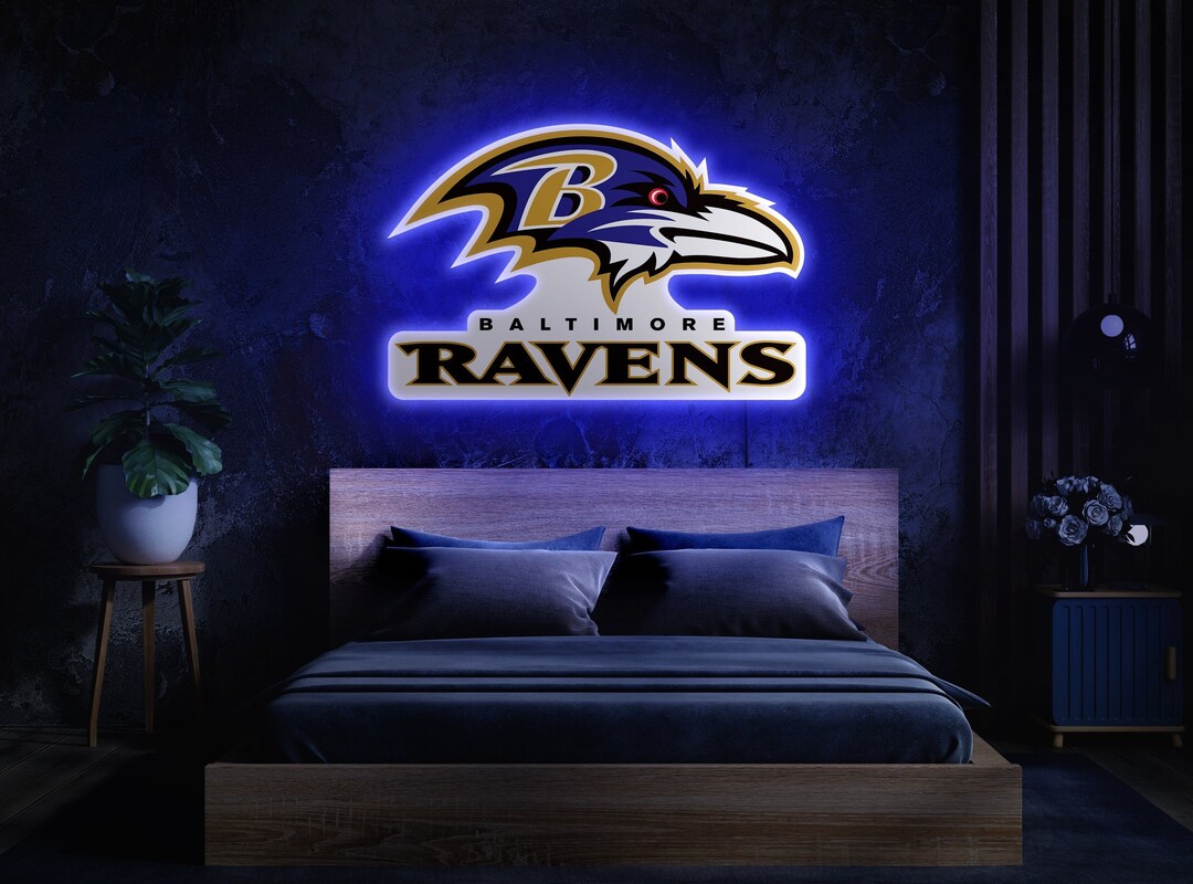 Baltimore Ravens Neon Sign, Baltimore Ravens Led Sign, Baltimore Ravens ...