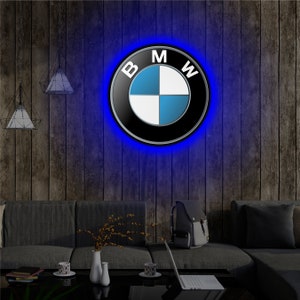 Bmw Light Wall Sign, Bmw Logo Sign, Bmw Led Sign, Bmw Neon Sign, Bmw ...