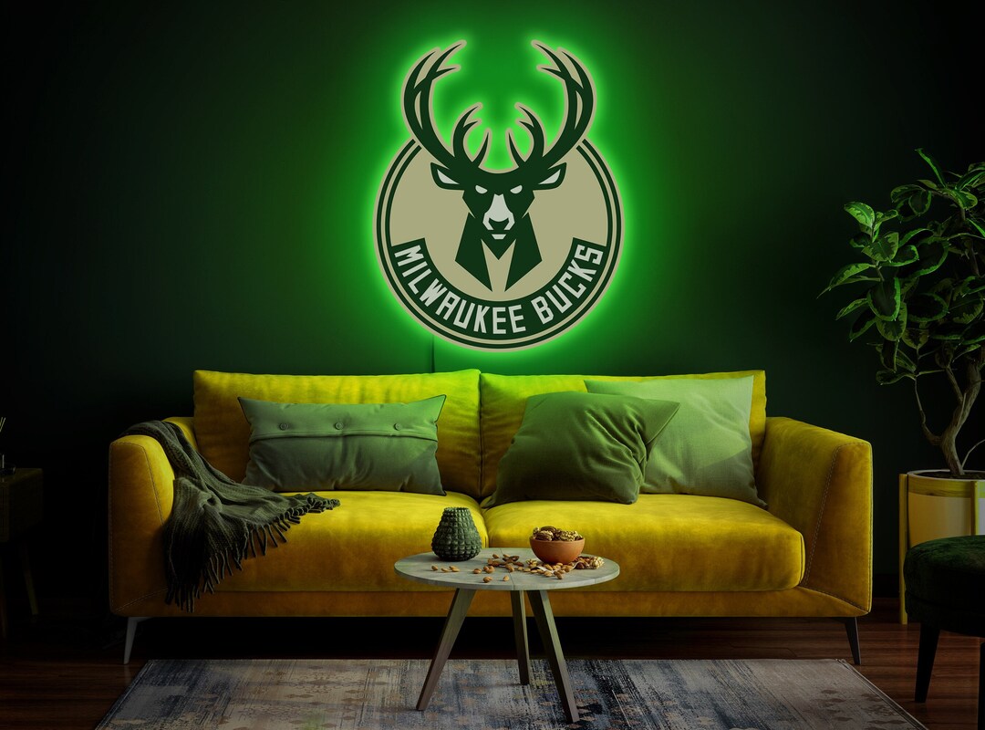 Milwaukee Bucks Neon Sign, Milwaukee Bucks Led Sign, Milwaukee Bucks ...